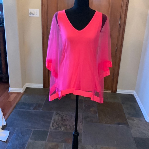 A.Z.I | Tops | Gorgeous Hot Pink Azi Top That Has A Tee Shirt Style ...